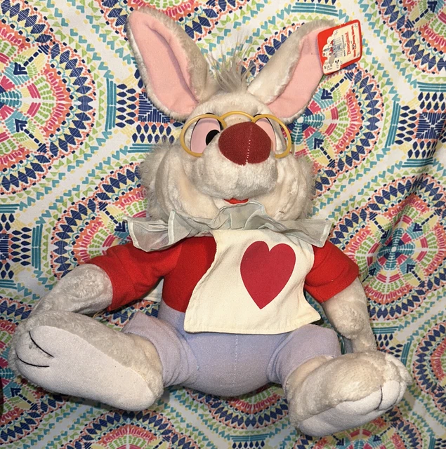 RARE VTG DISNEYLAND Walt Disney World Alice in Wonderland White Rabbit ...