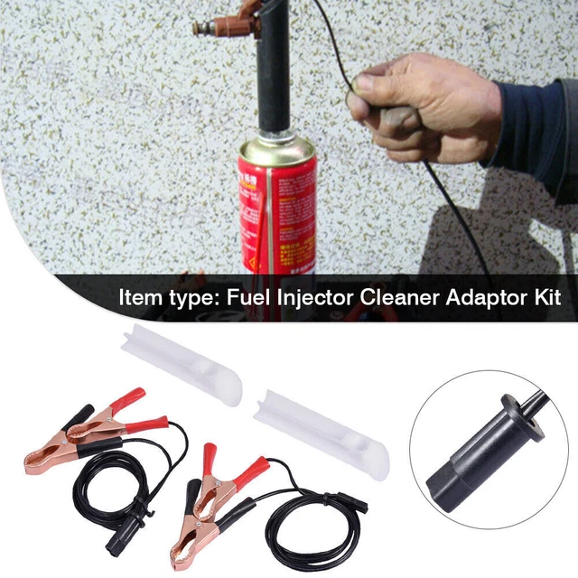 UNIVERSAL FUEL INJECTOR Flush Cleaner Adapter DIY Kit Car Cleaning DIY ...
