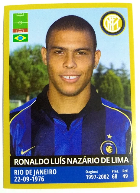 RONALDO NAZARIO FENOMENO Inter Figurina Sticker SOCCER NEW Panini no ...
