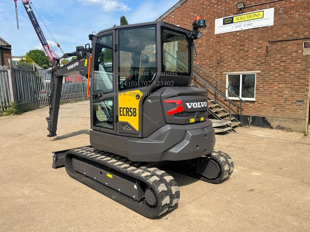 VOLVO ECR58F 5840KGS Zero Tail Digger Excavator 2022 Brand New 3 Years ...
