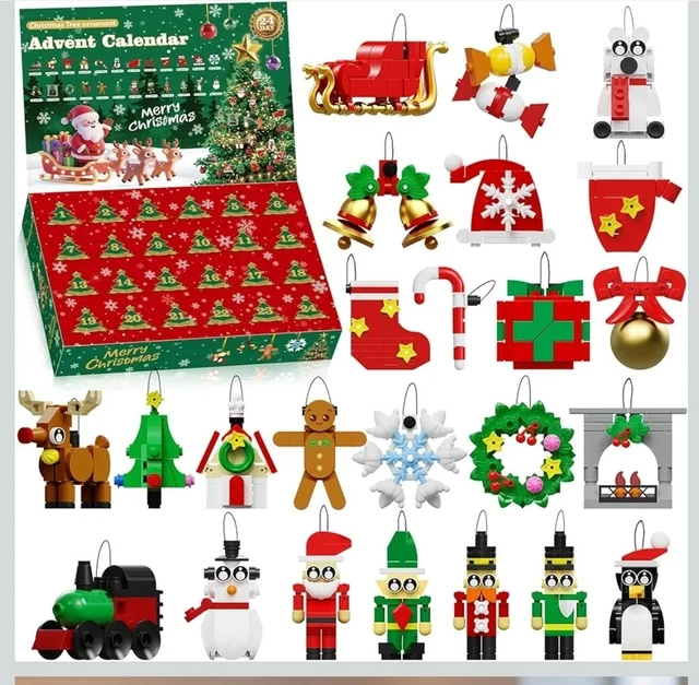 ADVENT CALENDAR 2025 Christmas Ornaments Building Set Christmas Toys ...