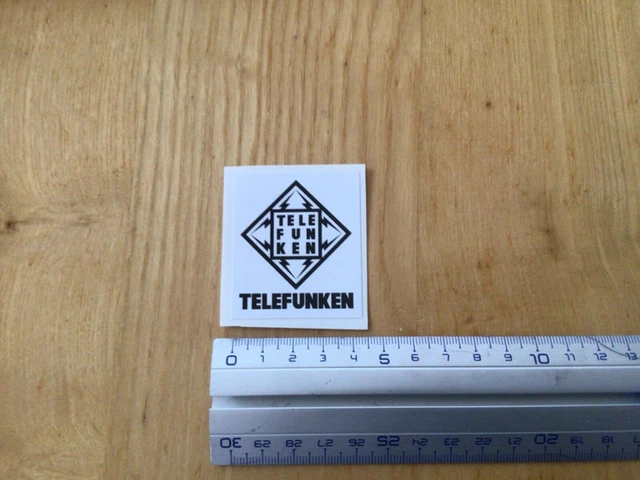 STICKER EMBLEM BADGE logo Telefunken vintage amp tube amplifier Valve ...