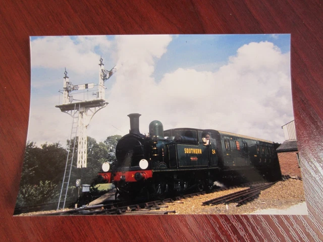 6 X 4 Colour Print SR LSWR O2 W24 Calbourne Havenstreet IW Steam ...