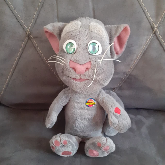 TALKING FRIENDS TOM cat interactive plush/soft toy. £2.99 - PicClick UK