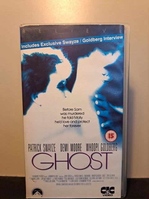 GHOST - 1990 VHS - Classic 90's Movie £2.24 - PicClick UK