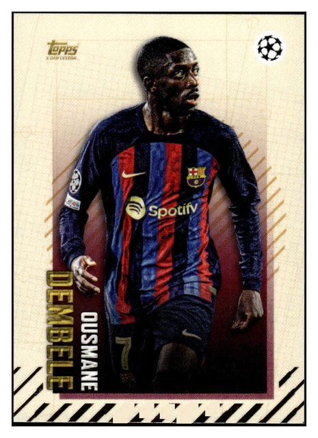 OUSMANE DEMBELE 2022-23 Topps Gold X Dan Leydon UEFA Current Stars Socc ...
