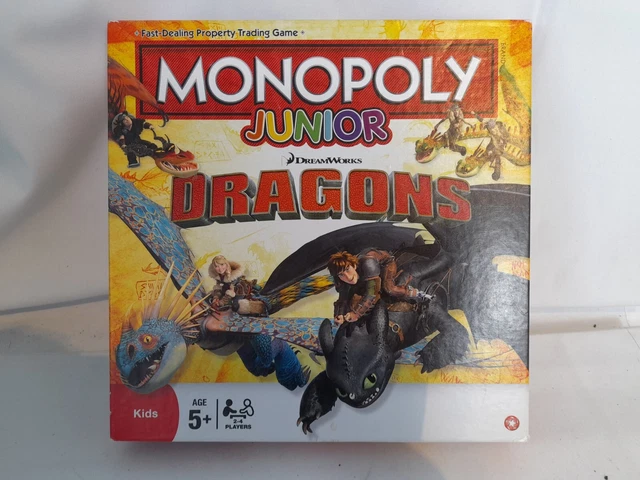DREAMWORKS HOW TO Train Your Dragon Monopoly Junior 5+ Hasbro £8.99 ...