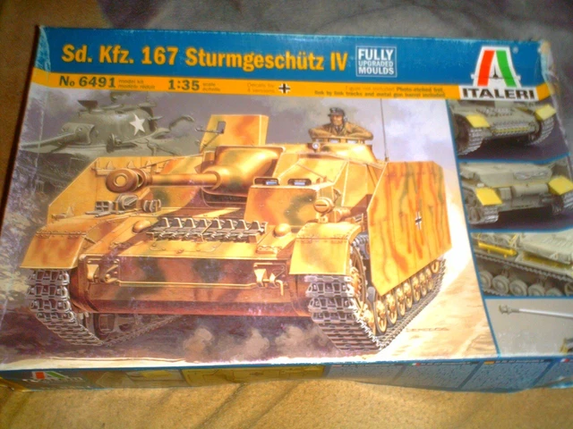 ITALERI 1/35 SCALE Wwii German Assault Tank Sd.kfz.167 Sturmgeschutz Iv ...