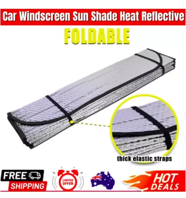 CAR WINDSCREEN SUN Shade Heat Reflective Windshield Front Rear Window ...