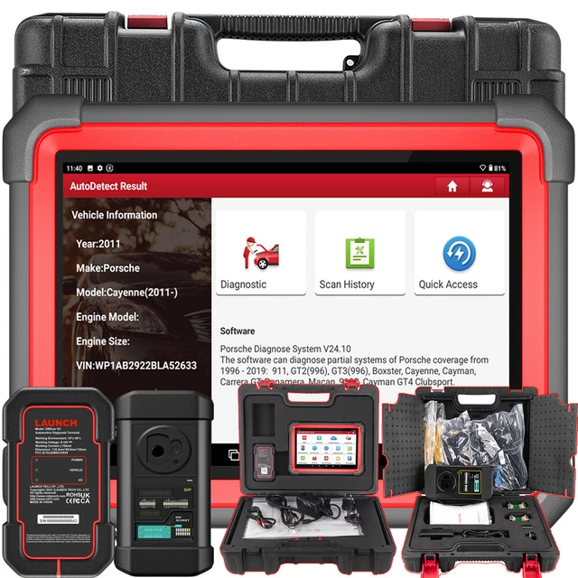 2024 LAUNCH X431 IMMO Elite Key Programming OBD2 Diagnostic Device Car ...