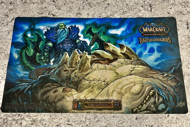 VINTAGE WORLD OF WarCraft/ WOW Oversize Blizzard Gaming Desk/ Card Mat ...