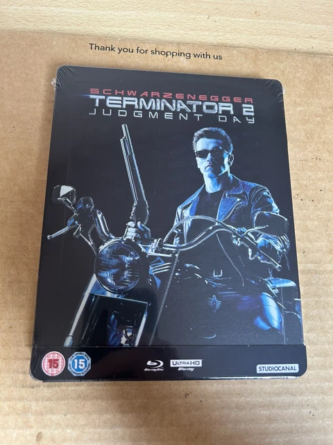 TERMINATOR 2 JUDGEMENT Day UK 4K UHD Blu Ray Steelbook NEW & SEALED ...