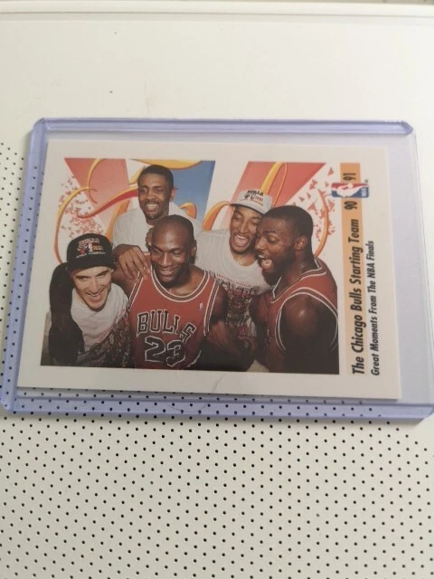 MICHAEL JORDAN CHICAGO Bulls Carte Nba Skybox 1991 Chicago Starting ...