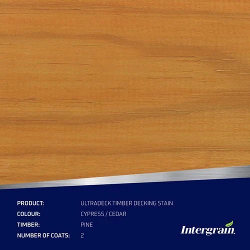 INTERGRAIN 250ML CEDAR Cypress UltraDeck Timber Decking Stain EUR 36,94 ...