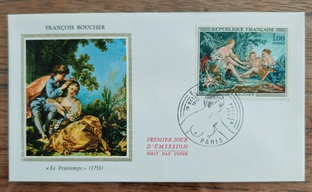 1970 FRANCOIS BOUCHER, Le Printemps, enveloppe 1er jour fdc ART EUR 1,80 - PicClick FR