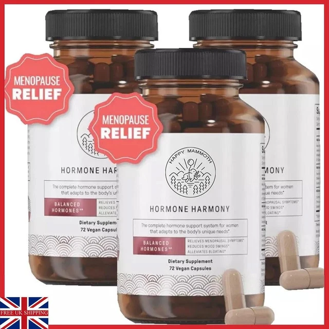 HAPPY MAMMOTH HORMONE Harmony - Support Supplement for Women UK £8.99 ...