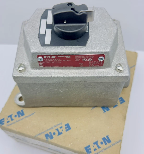 EATON CROUSE-HINDS EDS21273-SA Explosion Proof Hand/off/Auto Selector ...