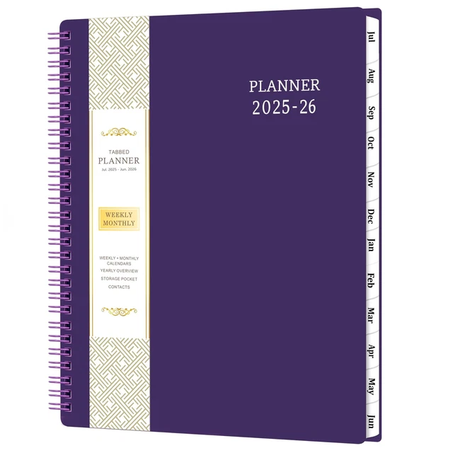 2025-2026 ACADEMIC PLANNER - Jul. 2025 - Jun. 2026, 8" x 10", 2025-2026 ...