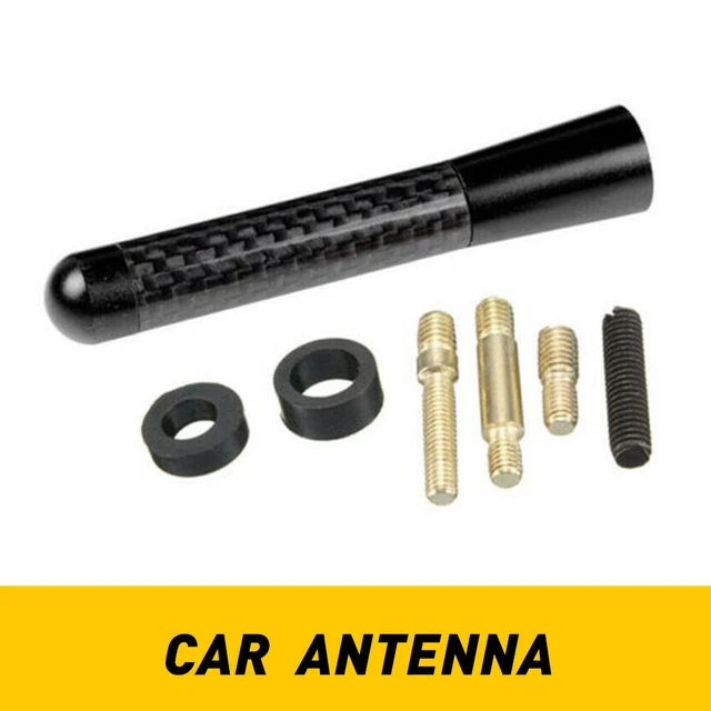 3& CAR BEE-STING Stubby Short Carbon Fibre Aerial Ariel Arial Mast ...