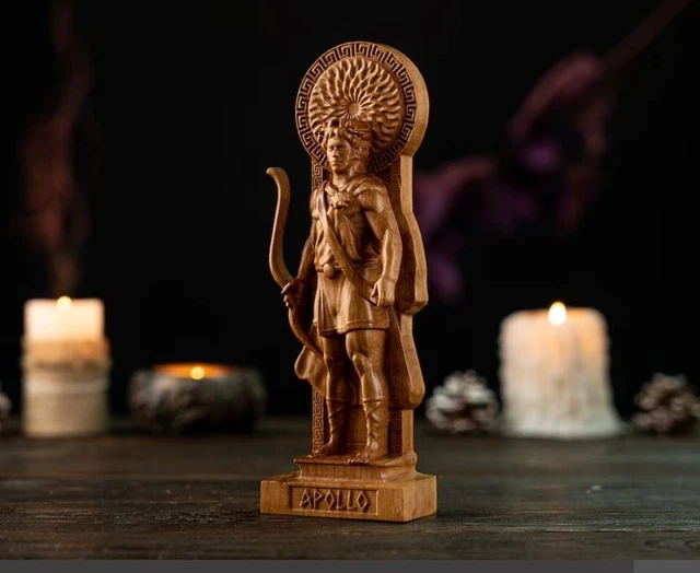 ANCIENT GREEK GOD Apollo Altar Statue Greek Mythology God Of Light ...