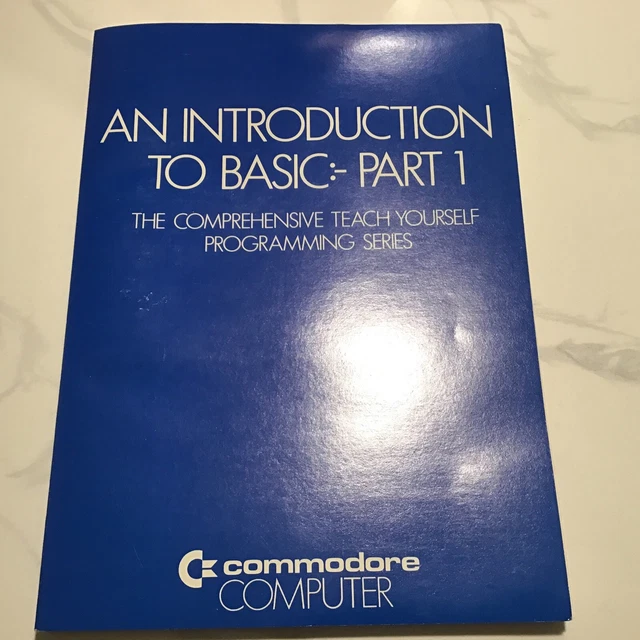COMMODORE 64 BOOK Introduction to BASIC Part 1 C64 Manual $15.00 - PicClick