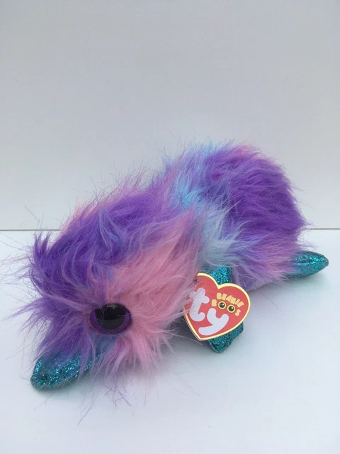 TY BEANIE BOOS Zappy the Platypus 6" / 15cm 2019 Beanie Boo Purple Soft ...