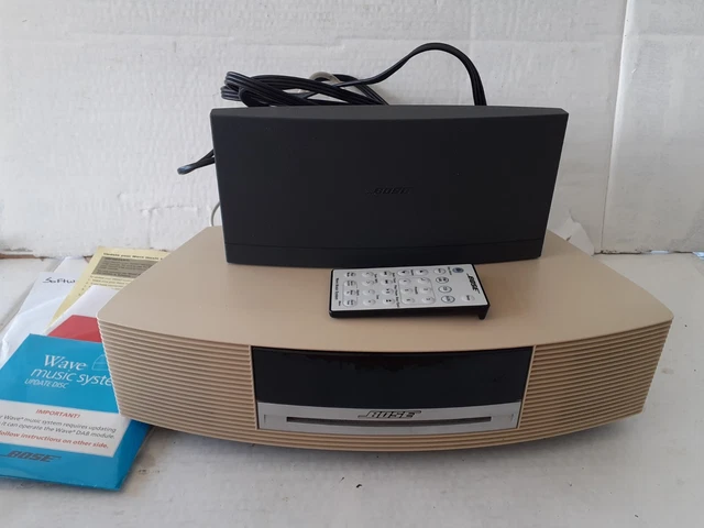 BOSE SOUND WAVE System CD DAB module Remote White Link Cable Power £39. ...