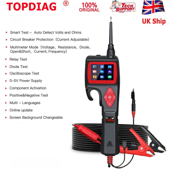 POWER CIRCUIT TESTER Analyzer Oscilloscope Injector/Diode Tester ...