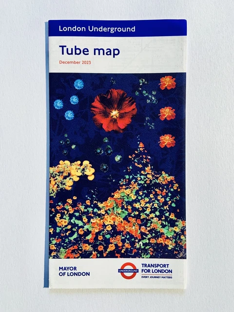 LONDON UNDERGROUND TUBE Map December 2023 - Worldwide Postage £1.80 ...