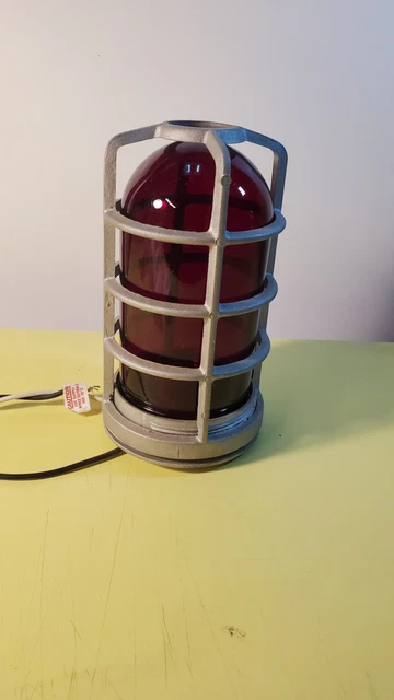 NOS? RAB EXPLOSION Proof Lighting Fixture. Red Shade. $59.99 - PicClick CA