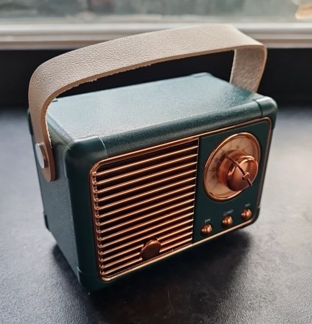RETRO BLUETOOTH SPEAKER - Vintage Radio Design, Rechargeable, Bluetooth ...