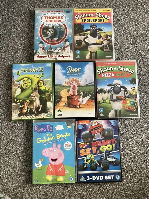 CHILDREN’S DVD BUNDLE (9 DVDs) Peppa Pig, Blaze, Shaun the Sheep x2 ...