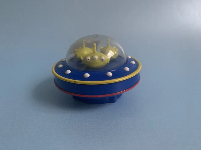 DISNEY PIXAR TOY Story 3 Alien In Spaceship Wind Up Toy On Wheels £12. ...