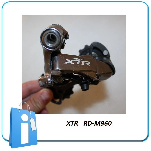 DÉRAILLEUR CHANGEMENT ARRIÈRE 9v Shimano XTR RD-M960 Inversé Ancienne ...