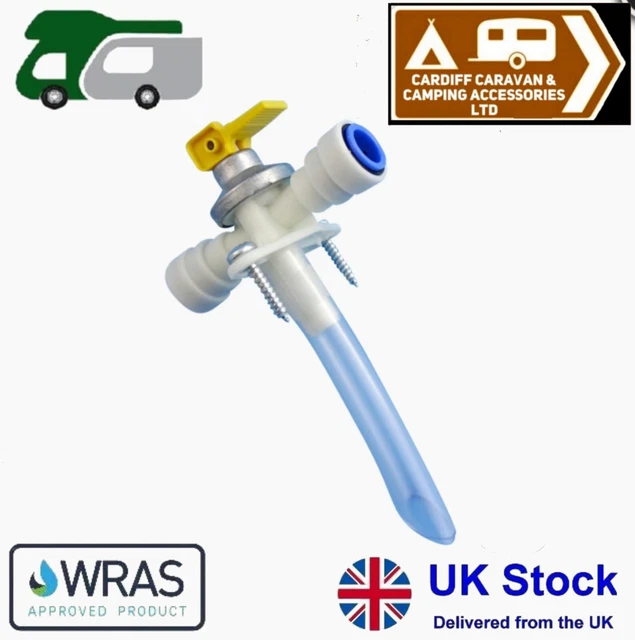 GENUINE TRUMA ULTRASTORE Safety Drain Valve 12mm John Guest Speedfit ...