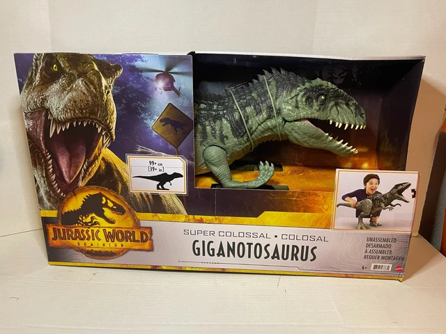 JURASSIC WORLD DOMINION Super Colossal Giganotosaurus Mattel Neuf EUR ...