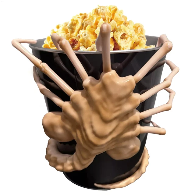 NEW ALIEN ROMULUS Popcorn Bucket - Facehugger Amc Exclusive Scary Movie ...