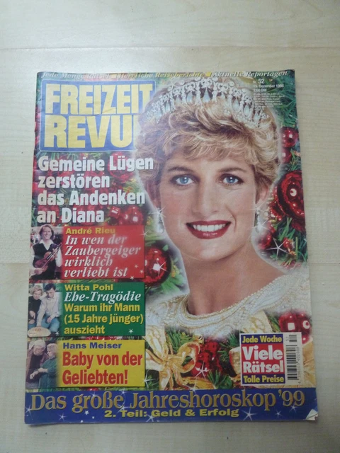 FREIZEIT REVUE ZEITSCHRIFT vom 15.12.1998 Zum Tod von Prinzessin Diana ...