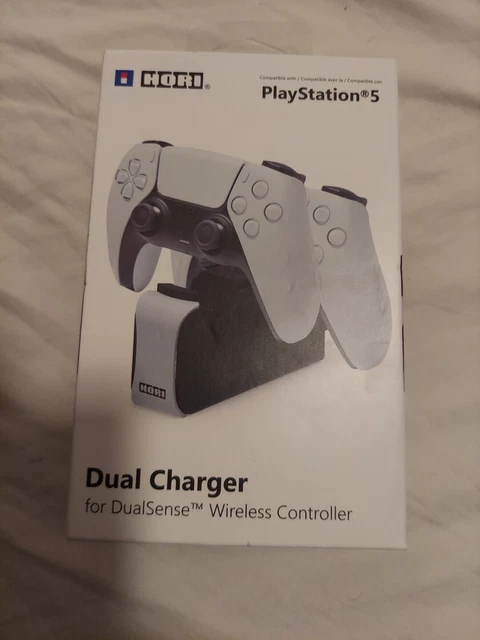 CARGADOR DUAL HORI para Controlador Inalámbrico Dualsense-PlayStation 5-SELLADO CON PEGATINAS ...