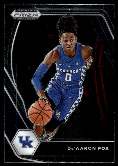 2021-22 PANINI PRIZM Draft Picks De'Aaron Fox Kentucky Wildcats #72 EUR ...