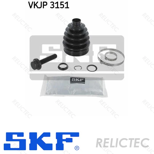 CV DRIVESHAFT BOOT Bellow Cover Kit for VW Audi Seat Skoda Renault:A3 ...