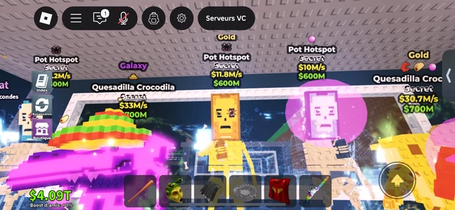 STEAL A BRAINROT/ /Pot /Hotspot gold 11.8M /S /ROBLOX / EUR 2,50 - PicClick FR