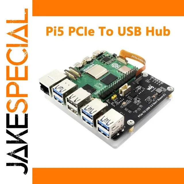 JAKESPECIAL – RASPBERRY Pi 5 PCIe to USB 3.2 Hub EUR 49,19 - PicClick FR