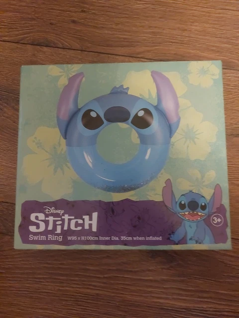 DISNEY STITCH SWIMMING Pool Swim Ring Float Inflatable - Age 3+ FREE UK ...