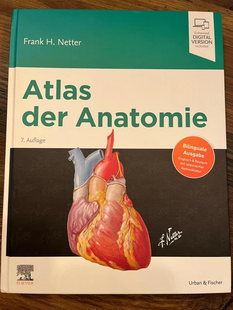 ATLAS DER ANATOMIE - Frank H. Netter 7. Auflage ELSEVIER EUR 50,00 ...