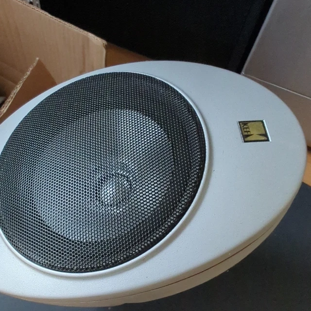 KEF HTS2001 EGG-SHAPED Surround Speakers 6 x Silver (no stands ...