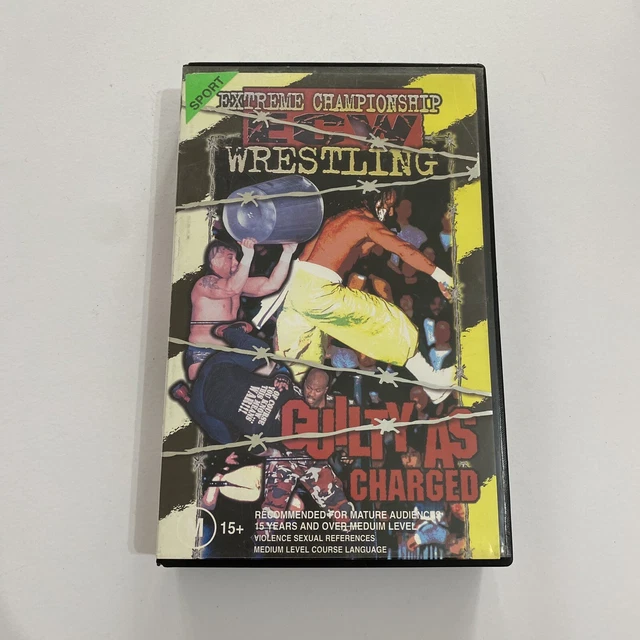 ECW GUILTY AS Charged (VHS, 2000) WWF Extreme Championship Wrestling ...