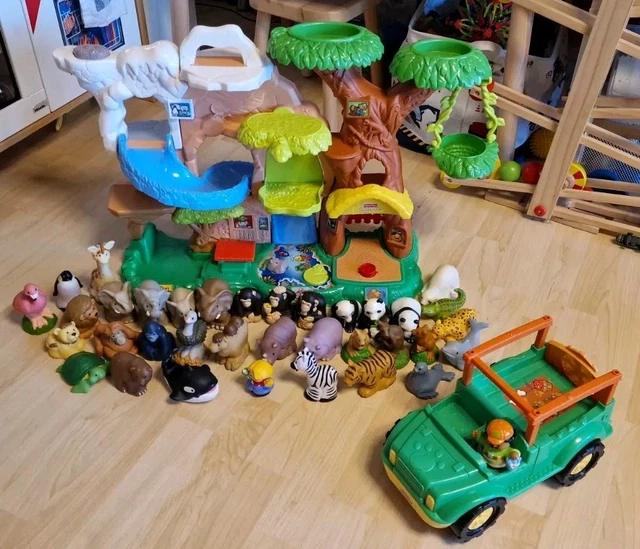 FISHER PRICE LITTLE People Zoo mit Tierfiguren und Auto Mit Sound EUR ...