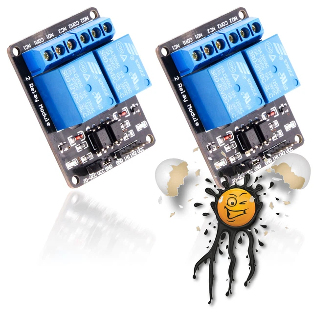 ARDUINO ESP8266 2 Channel/Channel Relay Module 5V 12V 10A/250VAC 10A ...