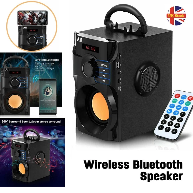 PORTABLE OUTDOOR SPEAKE Bluetooth Speaker 20W Subwoofer Heavy Bass ...